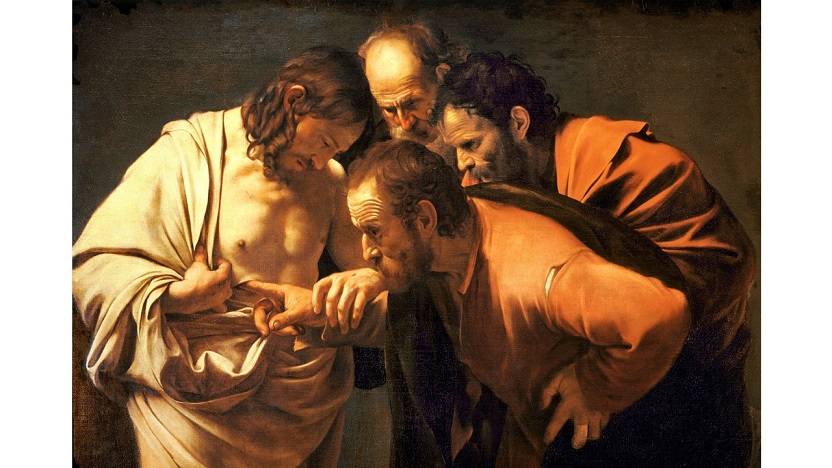 the incredulity of thomas by caravaggio | Society of Classical Poets