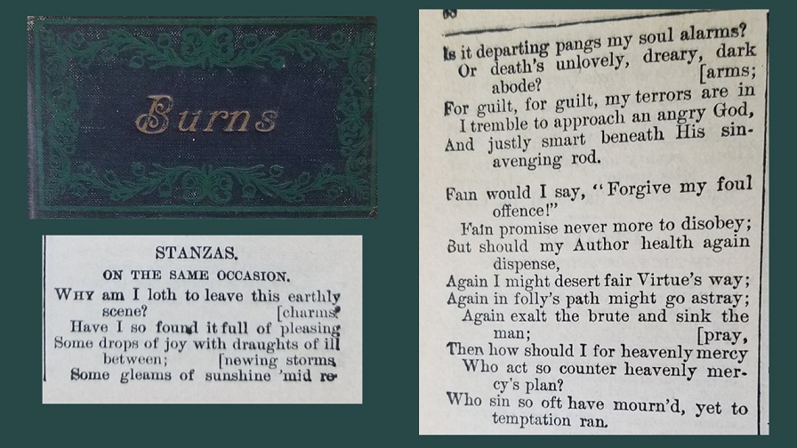 Poem While Reading Burns' 'Stanzas: On the Same Occasion' by Lucia ...