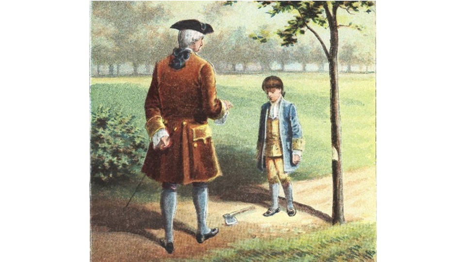 george washington cherry tree from Pollard book | Society of Classical ...